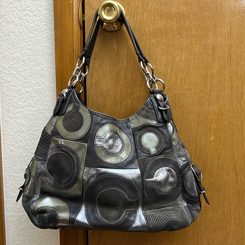 Coach Madison Maggie Inlayed Patchwork Bag - Gem